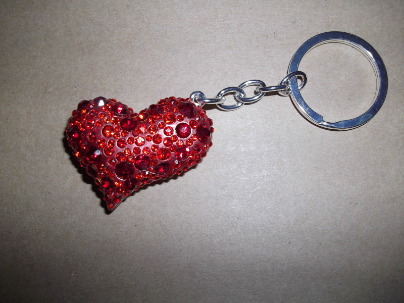 Red Diamonds Key Chain